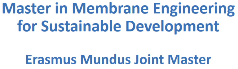Master in Membrane Engineering for Sustainable Development